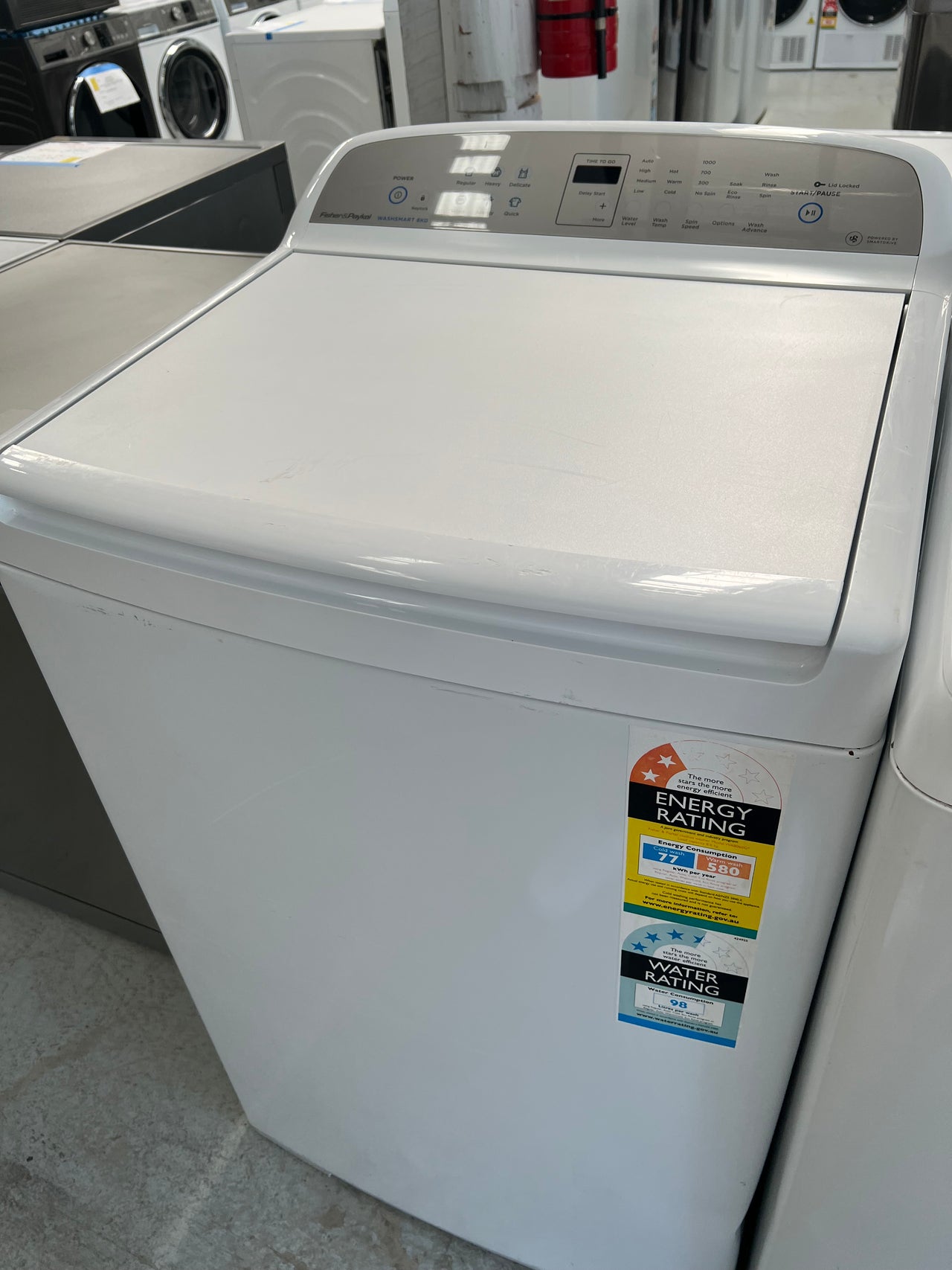 Second hand Fisher&Paykel 8kg Top Load Washing Machine WA8060G1 ...